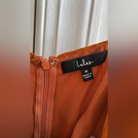 Lulus | Dresses | Lulus Rust Orange Satin Maxi Dress | Poshmark